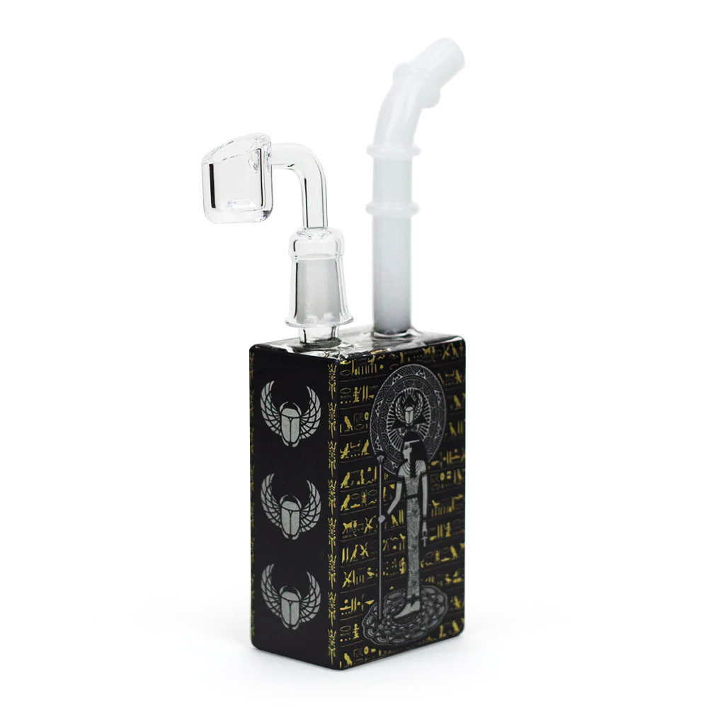 Glow in the Dark Juice Box Rigs – 7.5" Ancient Egyptian Style Dab Rig ...