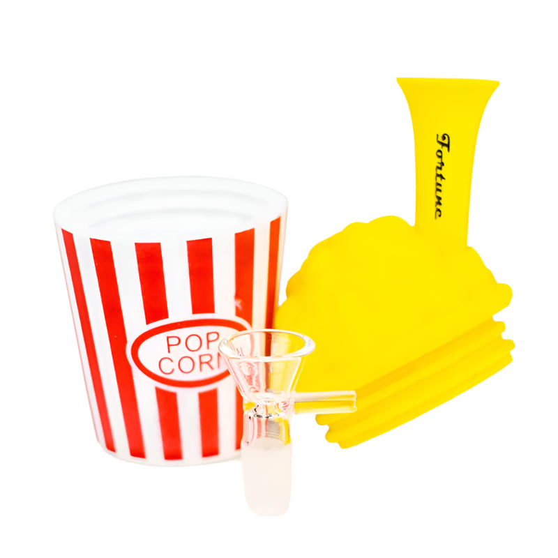 6" Popcorn Rubber Bong - Portable, durable, and fun to use – PILOTDIARY