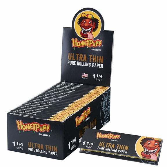 Ultra Thin Rolling Paper by HoneyPuff | 1 1/4 Size | 50 Packs – PILOTDIARY