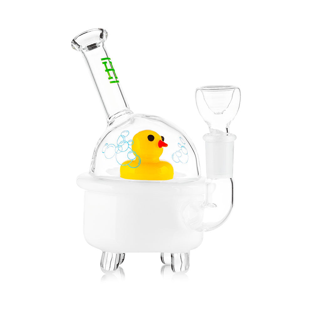 HEMPER Ducky Bong – 6" Cute Glass Bong with Yellow Duck Percolator ...