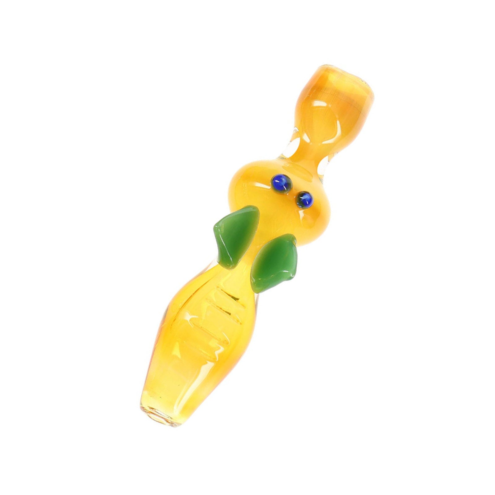 Honey Taster Gold-Fumed Bee One-Hitter Chillum | Mini Glass Pipe ...