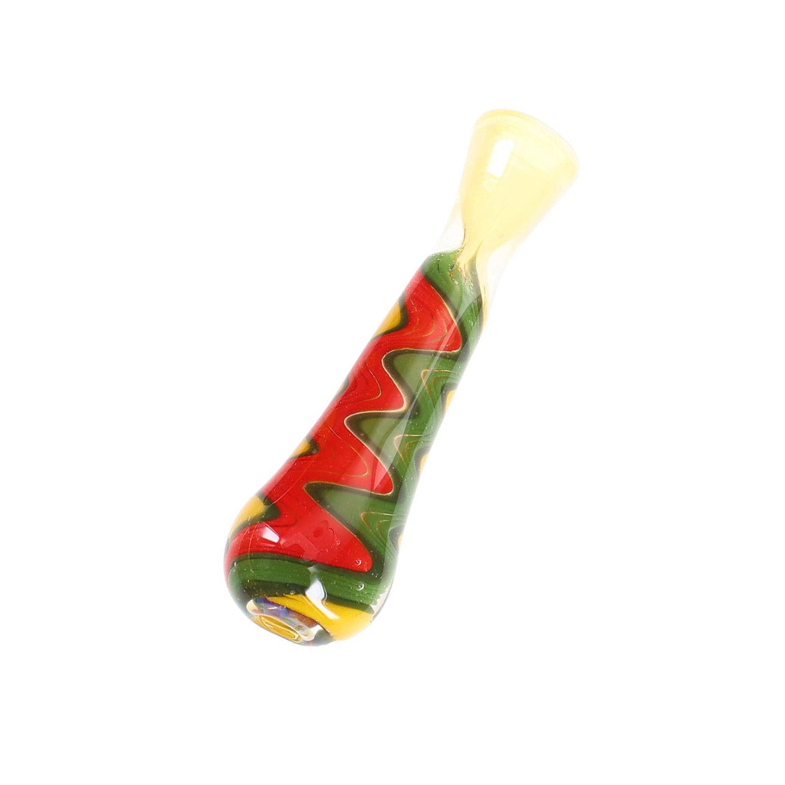 Rasta Fade Reverse Weed Chillum | Color-Changing Glass One-Hitter Pipe ...