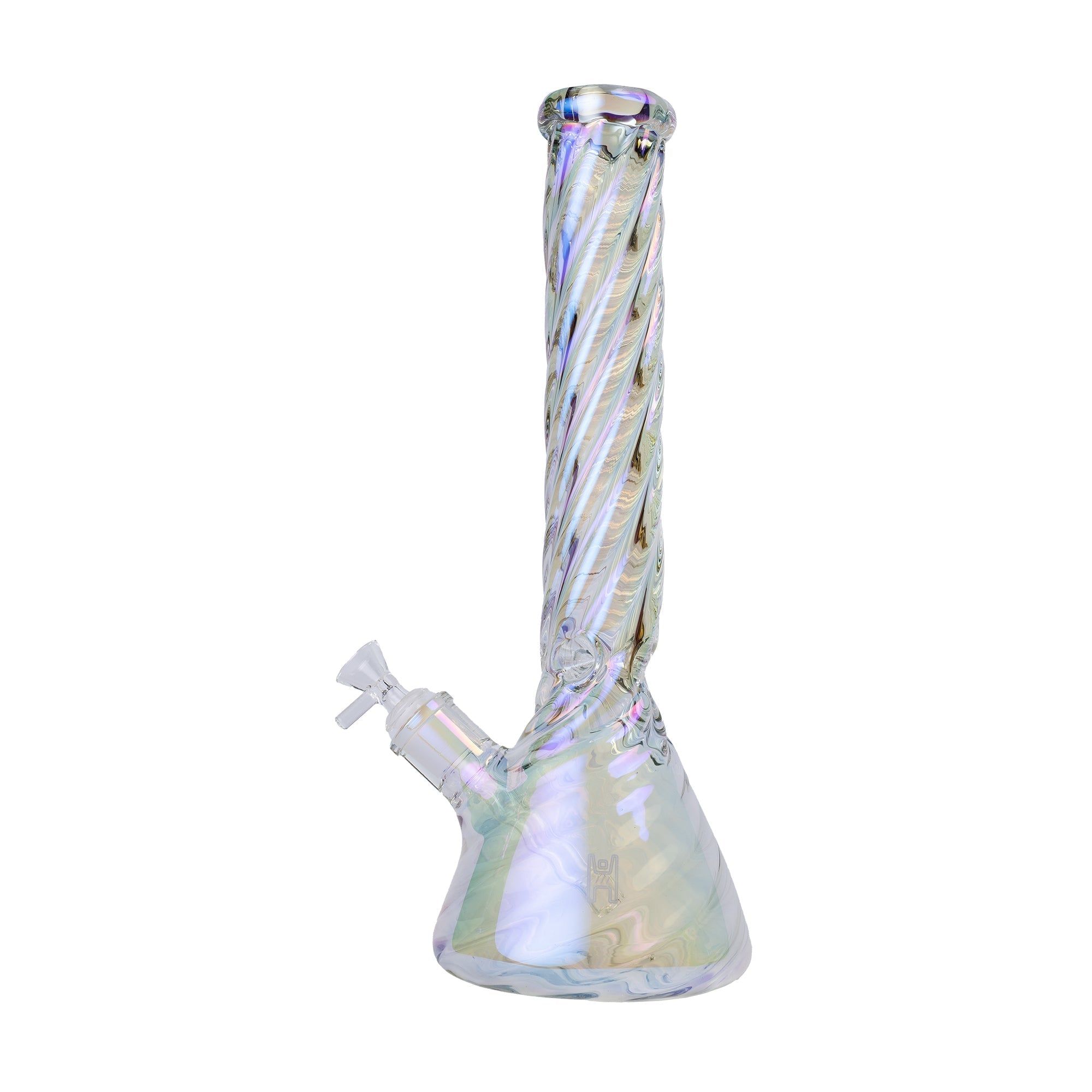 Human Grade Twisted Iridescent Beaker Bong for Smooth Hits – PILOTDIARY