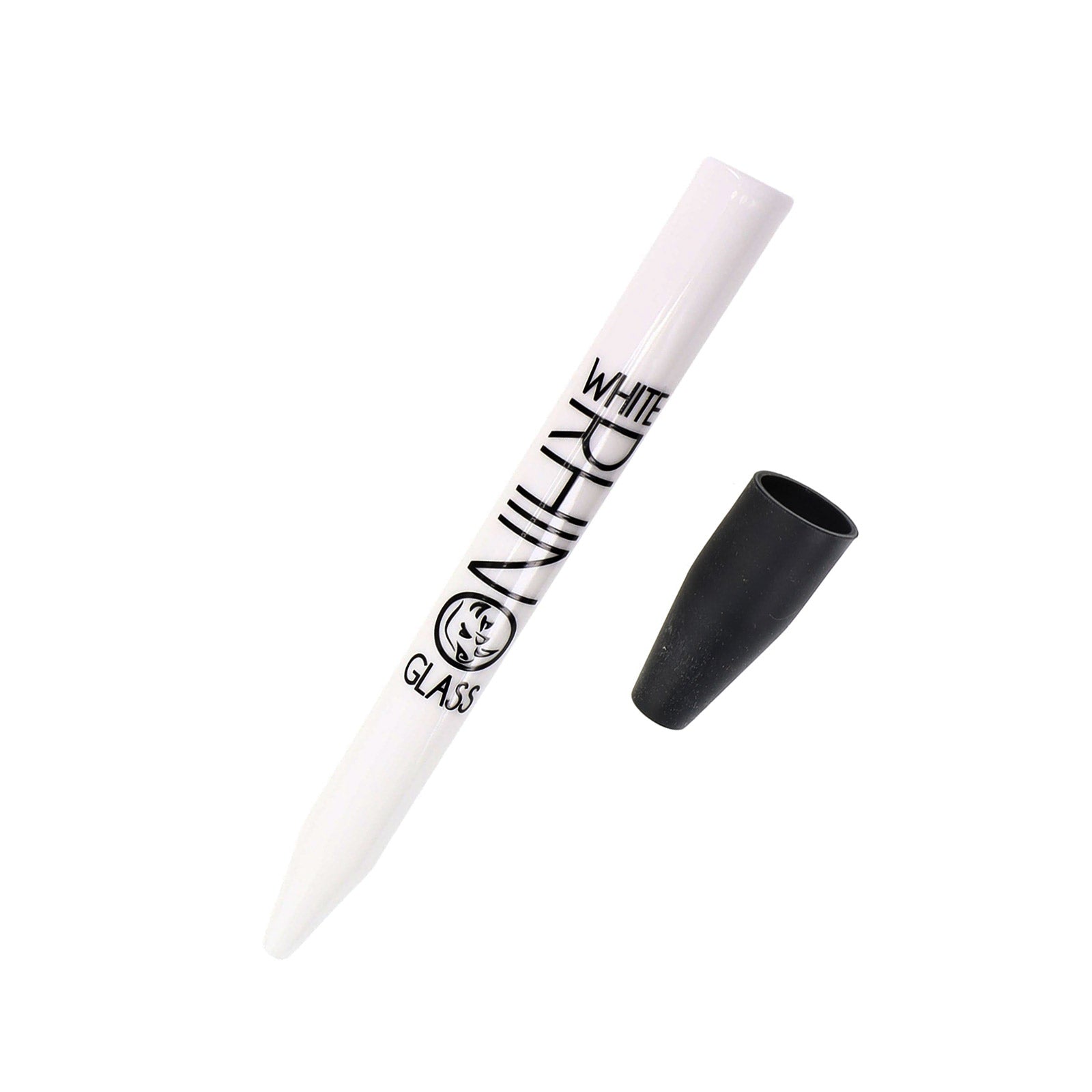 White Rhino Ceramic Dab Straw with Silicone Cap – PILOTDIARY