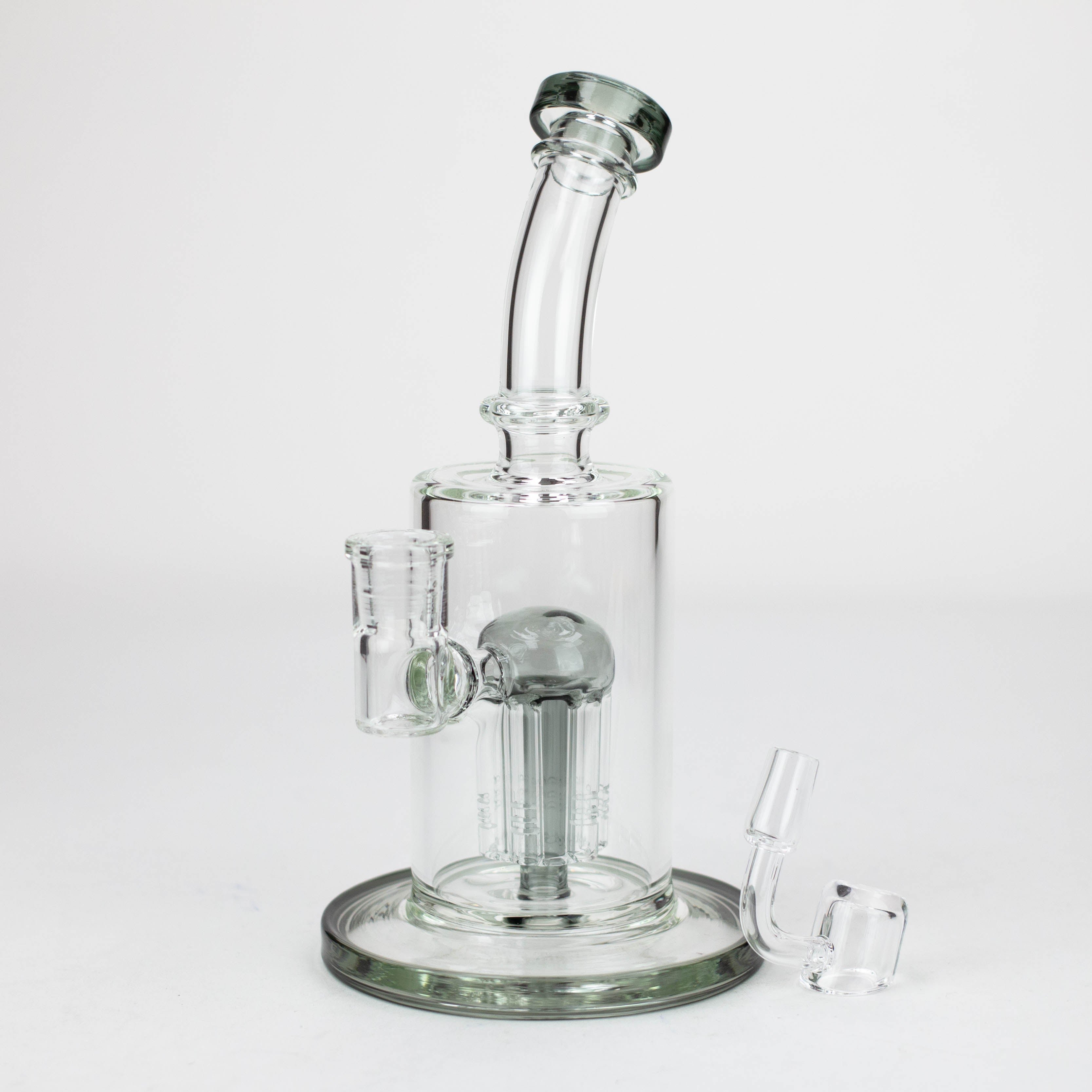 9" Dab Rig with 6 arms perc&banger – PILOTDIARY