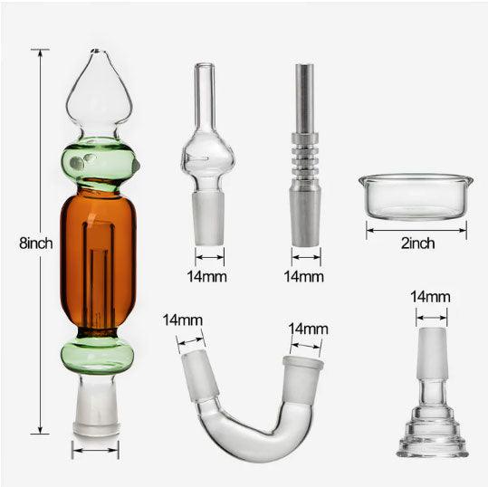 2-IN-1 Glass Nectar Collector Full Kit – PILOTDIARY