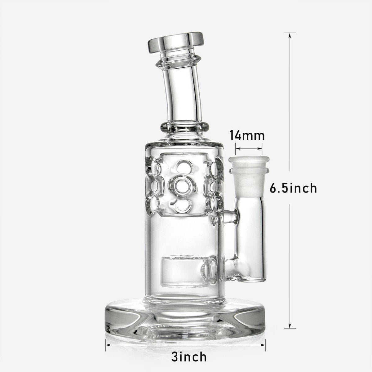 Swiss FOL Perc Mini Glass Water Pipe with Bend Neck | PILOT DIARY ...