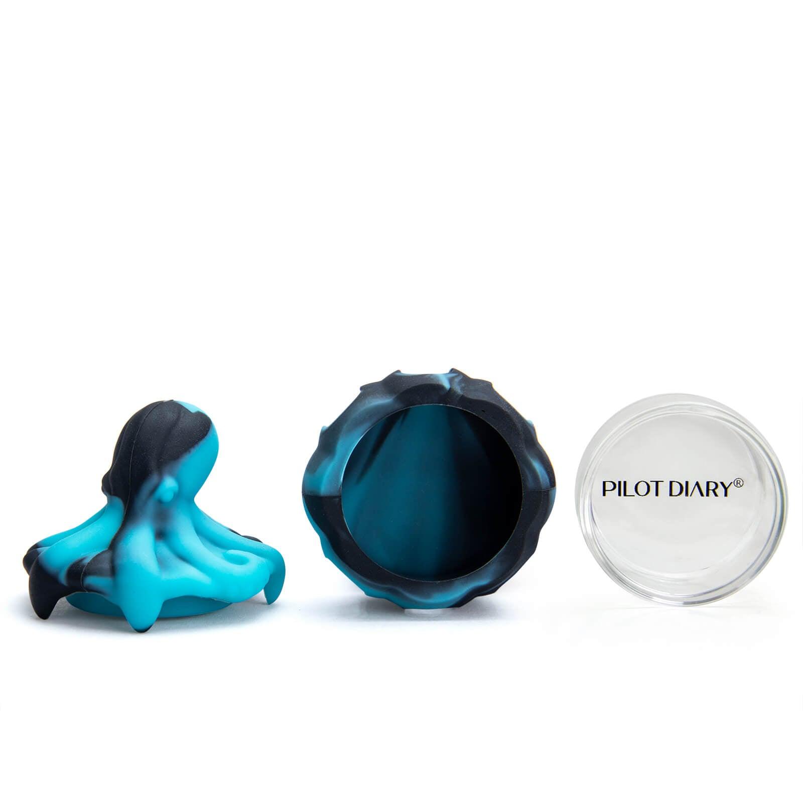 Silicone Dab Containers 10ml, Octopus Wax Storage Jar | PILOT DIARY ...