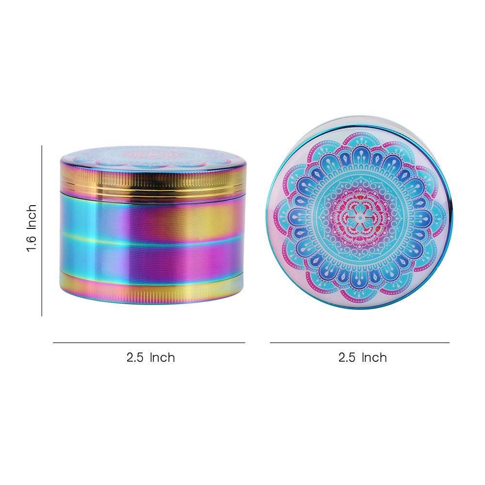 Titanium Grinder Blue – 4-Piece Herb Shredder with Pollen Catcher ...
